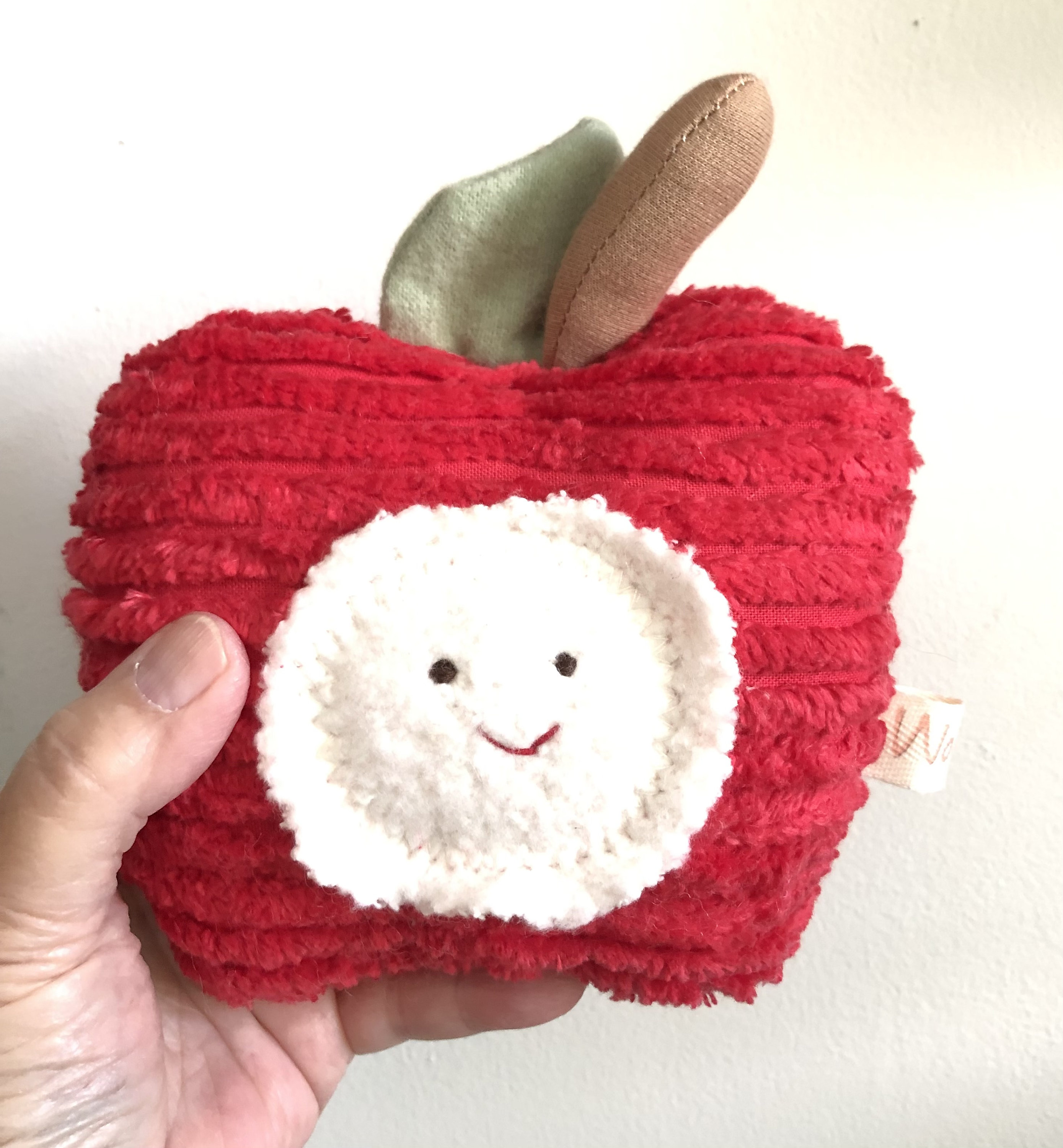 Stuffed Animal Apple Toy Fruit Natural Eco Kids Baby Gift - Etsy