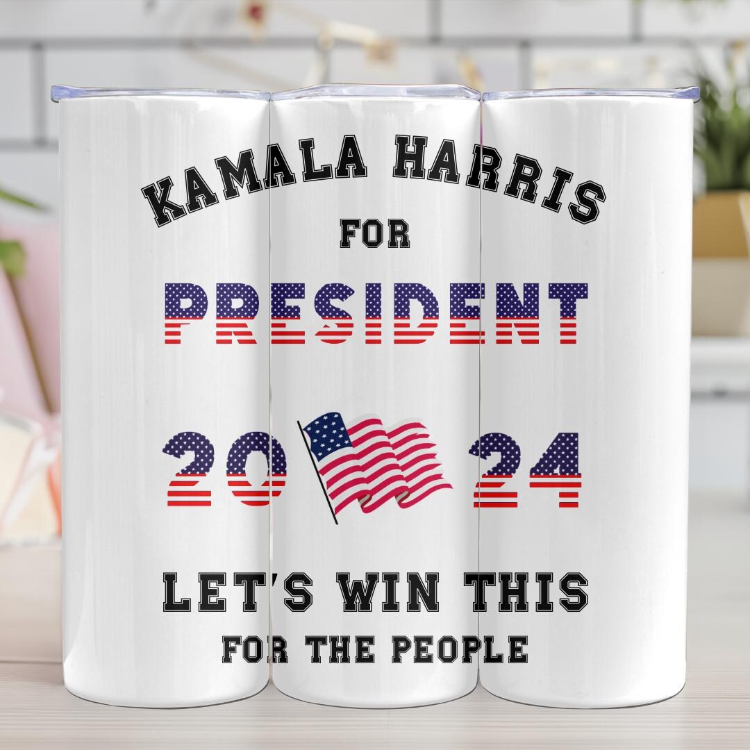 Kamala Harris 2024 Tumbler, for the People Cup, Madam President, Kamala ...