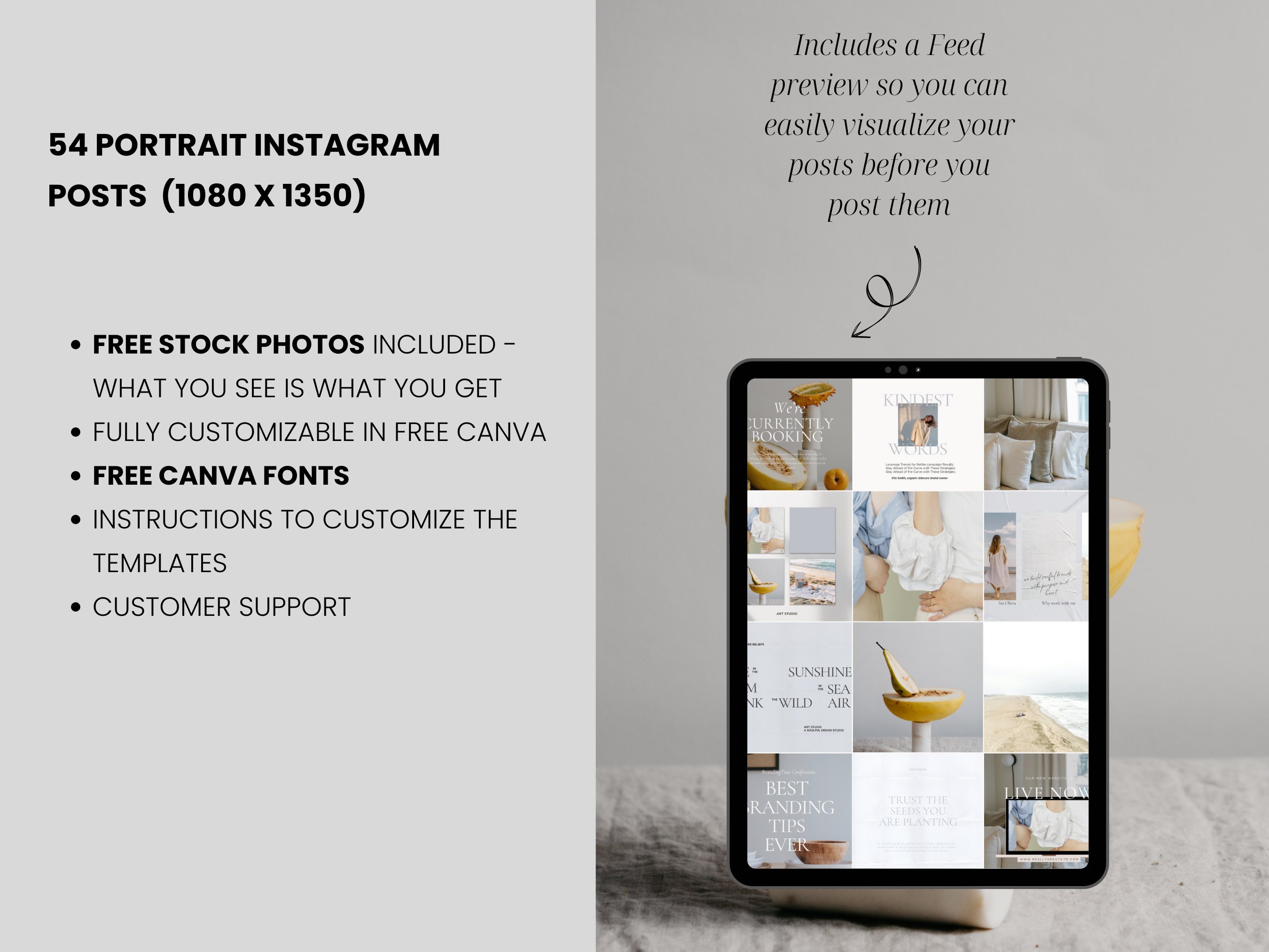 Premium Instagram Templates Canva Modern Social Media Templates ...