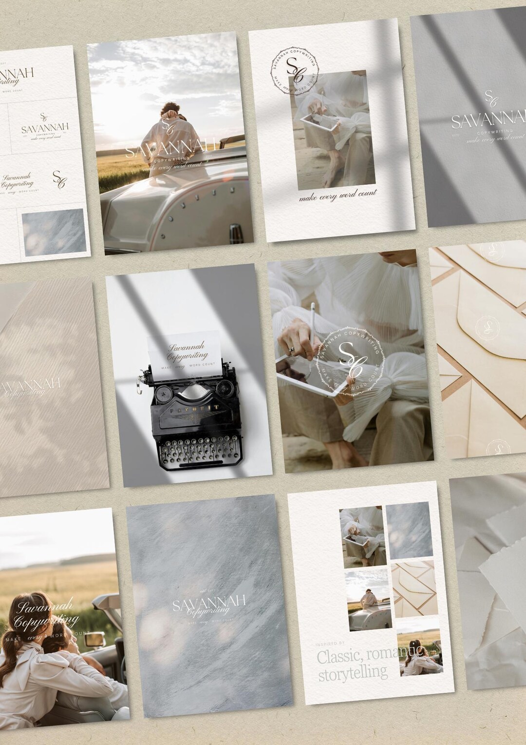 Modern Premade Brand Design Kit, Semi Custom Branding Kit, Semi Custom ...