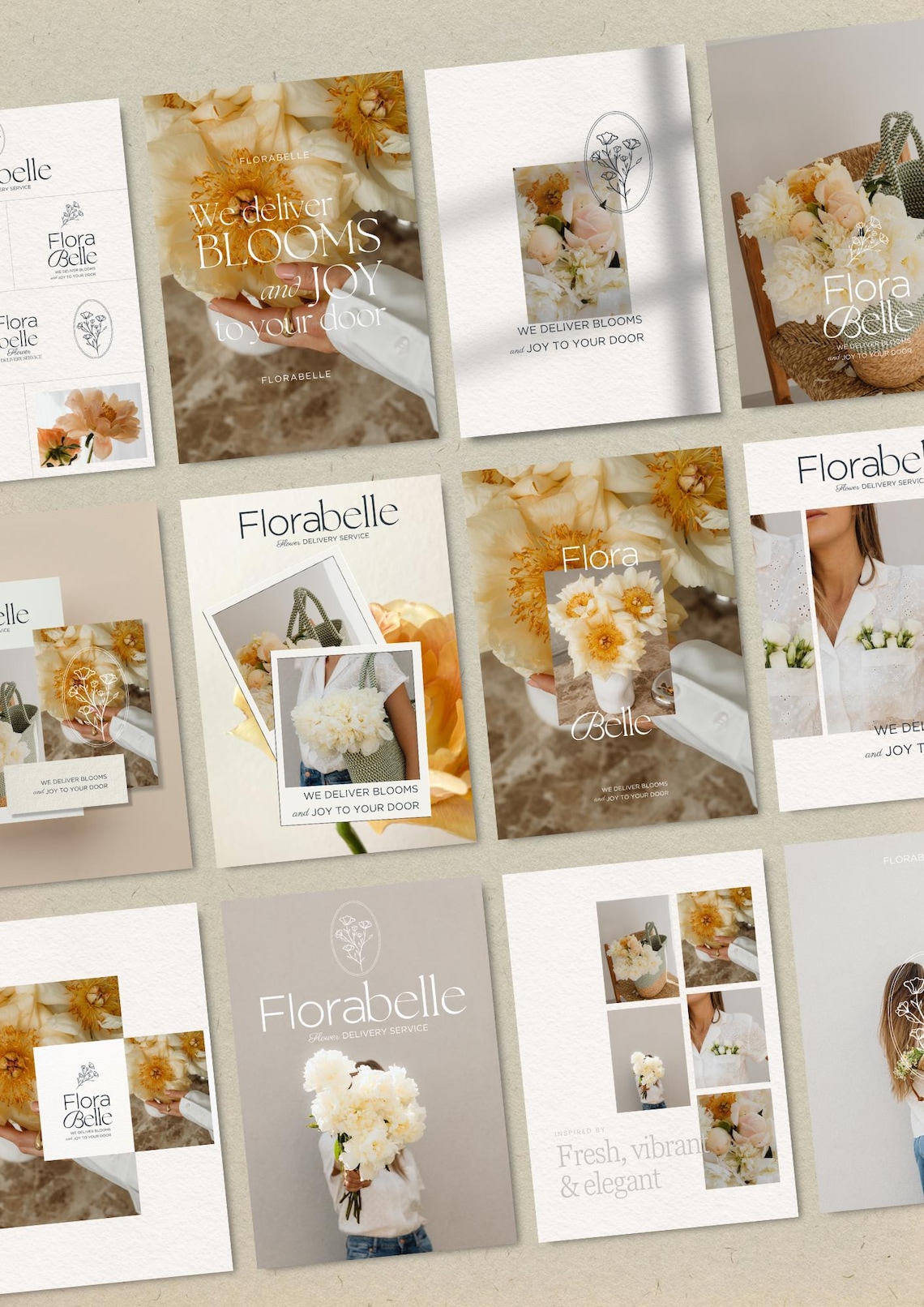 Modern Premade Brand Design Kit, Semi Custom Branding Kit, Semi Custom ...