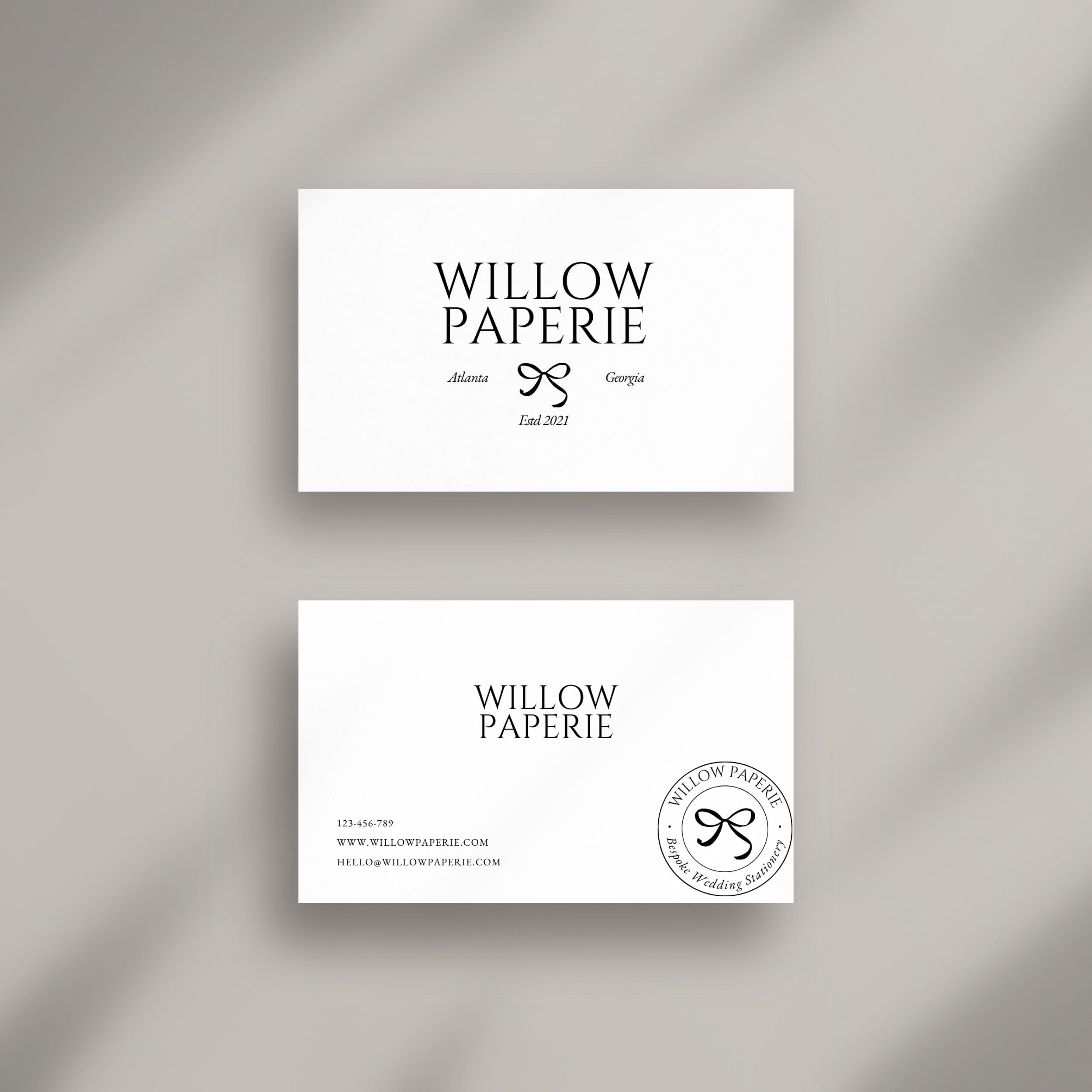 CANVA Business Card Design Template Minimal Business Card Modern ...