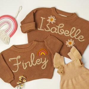 Personalized Baby Name Sweater | Embroidered Children's Sweatshirt ...