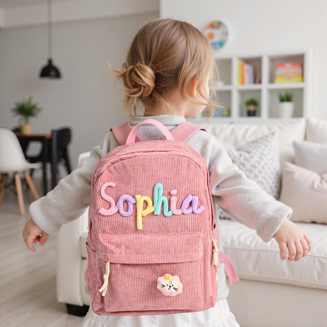 Custom Name Kids Backpack | Personalized Toddler School Bag | Children ...