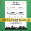 Mandarin Chinese Learning Poster - Compass. Simplified Mandarin ...