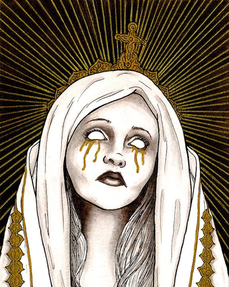 Catholic Skin (mary) - 8x10" Fine Art Giclee Print - Etsy