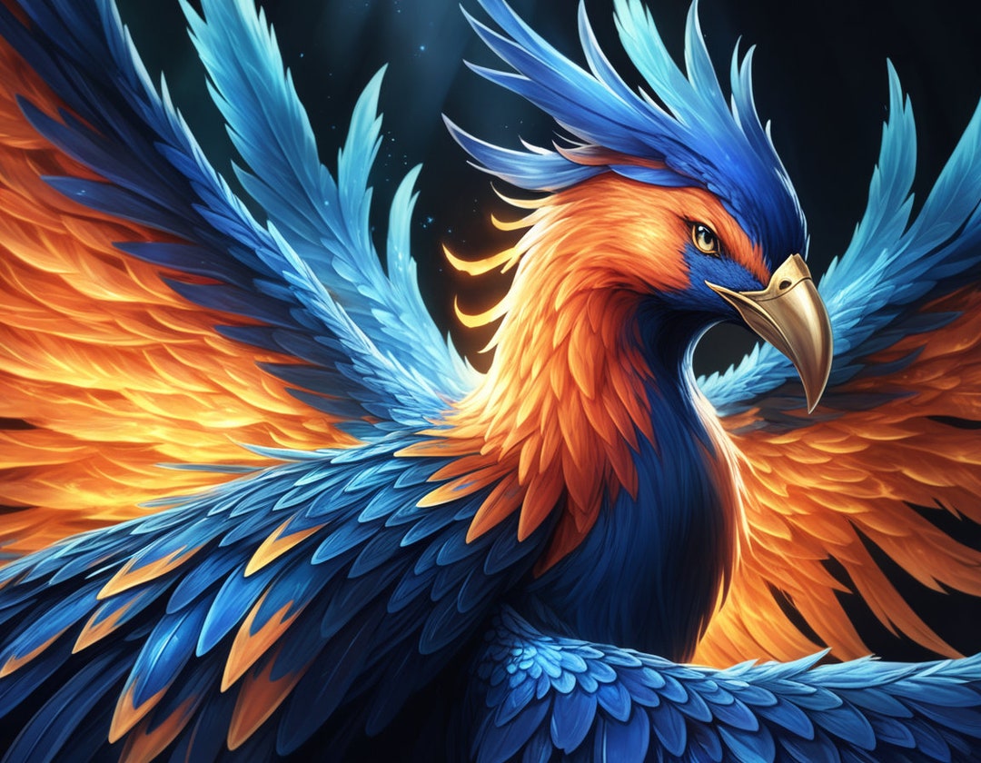 Regal Blue Phoenix Familiar, Spirit Companion, Conjuring Distant ...