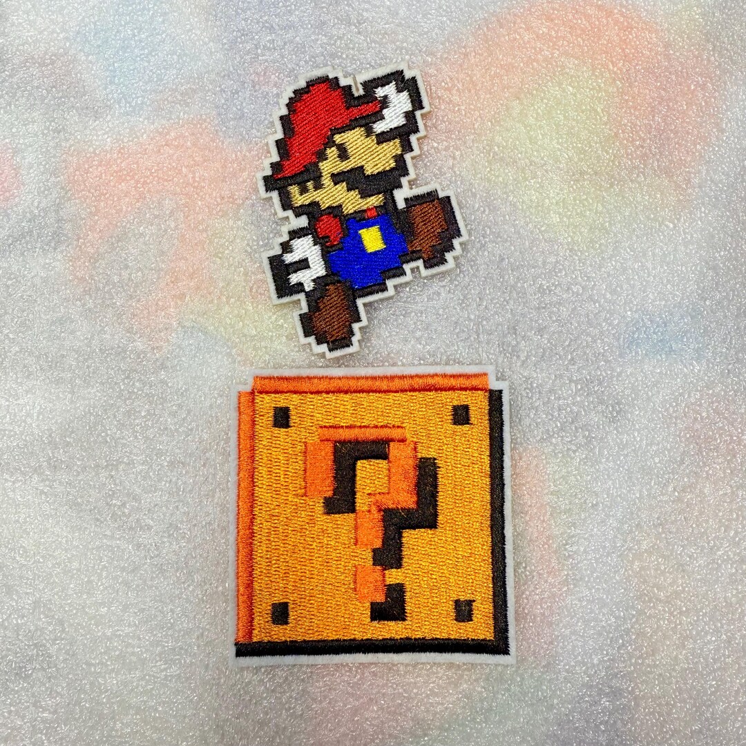 Super Mario Bros Embroidered Fabric Patch Iron on Patch Crafts DIY - Etsy