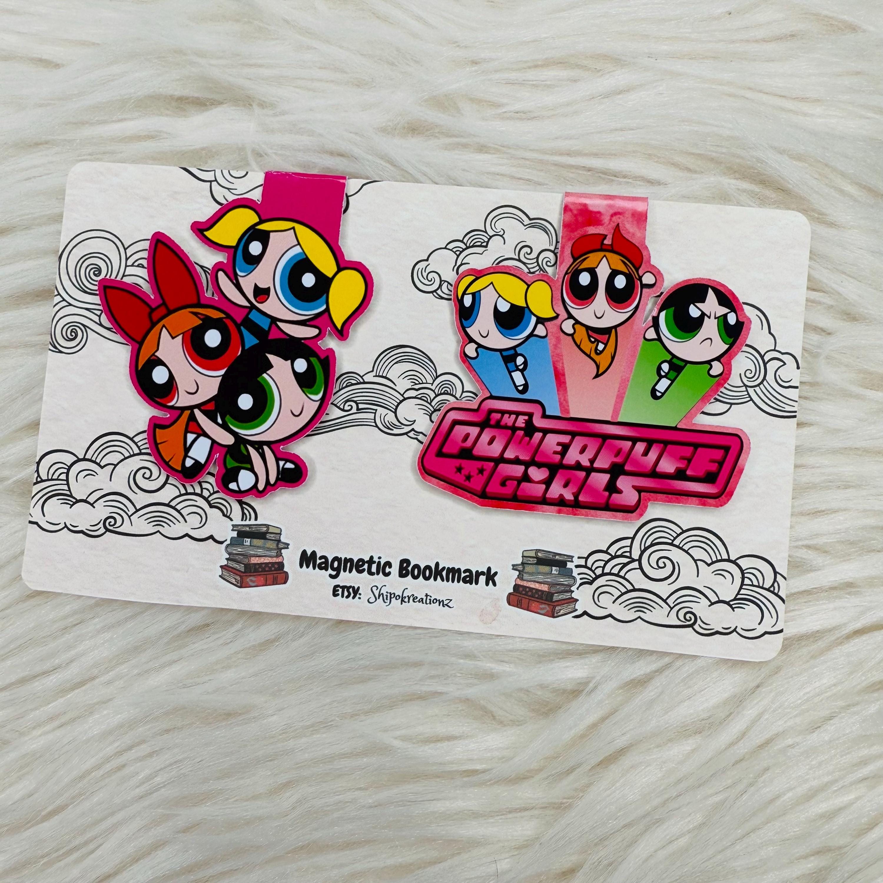 Powerpuff Girls Magnetic Bookmarks Set of 2/ Laminated Bookmark - Etsy