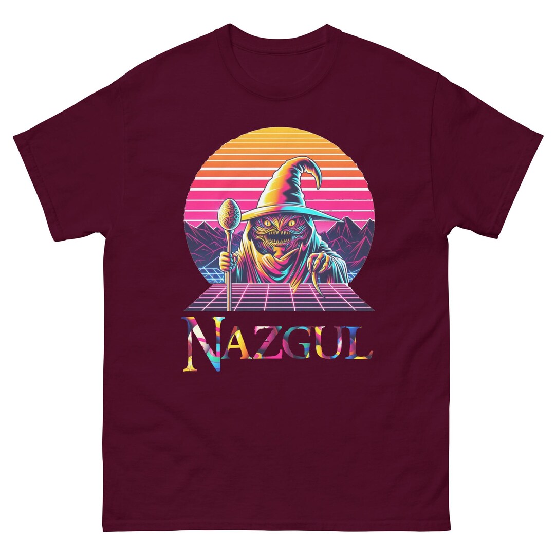 Nazgul 80s Retro LOTR Easter Unisex Classic Tee. Middle Earth Merch ...