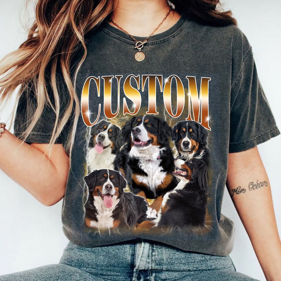 Comfort Colors Custom Dog Bootleg Shirt, Custom Pet Shirt, Custom Dog ...