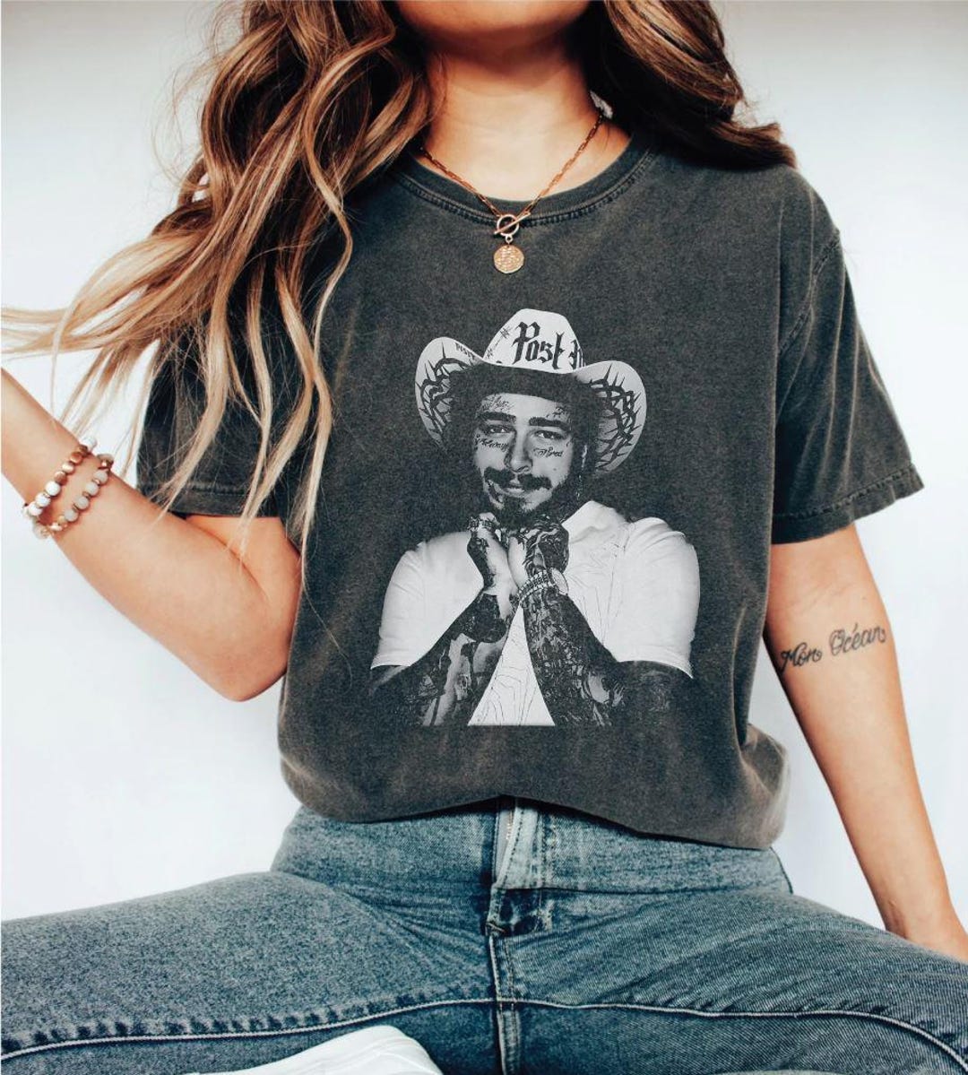 Post Malone Shirt, Cowboy Post Shirt, Country Shirt, Western Graphic ...