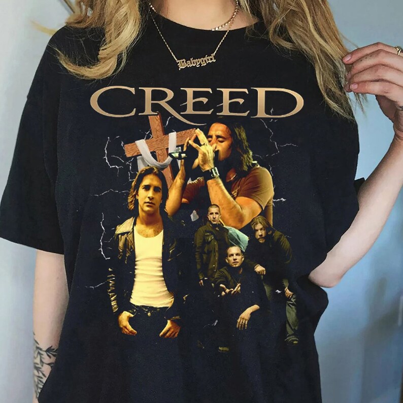 Retro Creed Band Bootleg T-shirt, Creed Band Fan Gift Shirt, Creed 2024 Tour Shirt, Rock Band ...