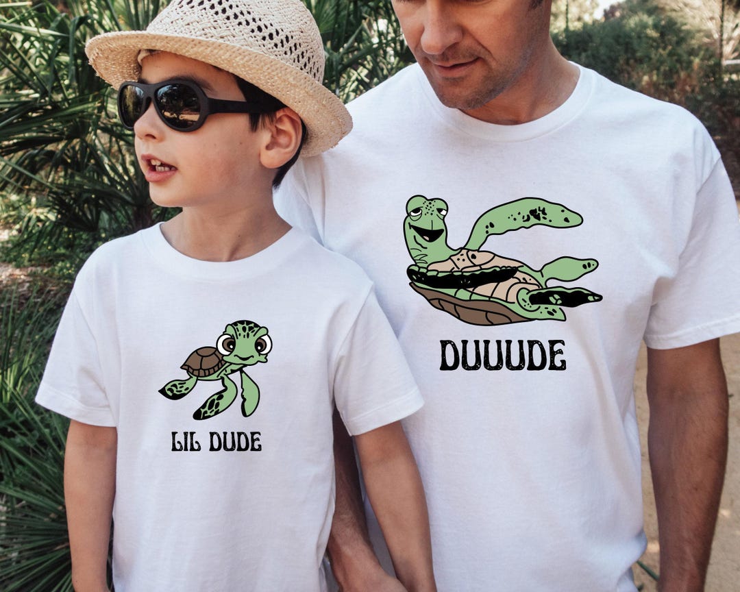 Matching Turtles Father Son Shirts, Disney Father and Son Matching ...