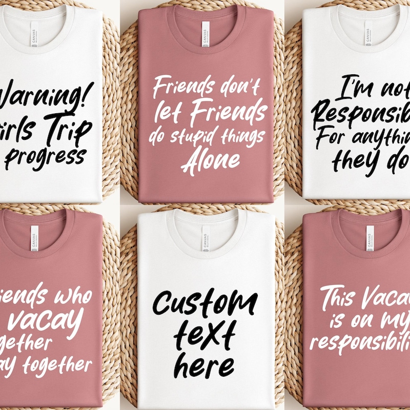 Funny Girls Trip Shirts - Etsy
