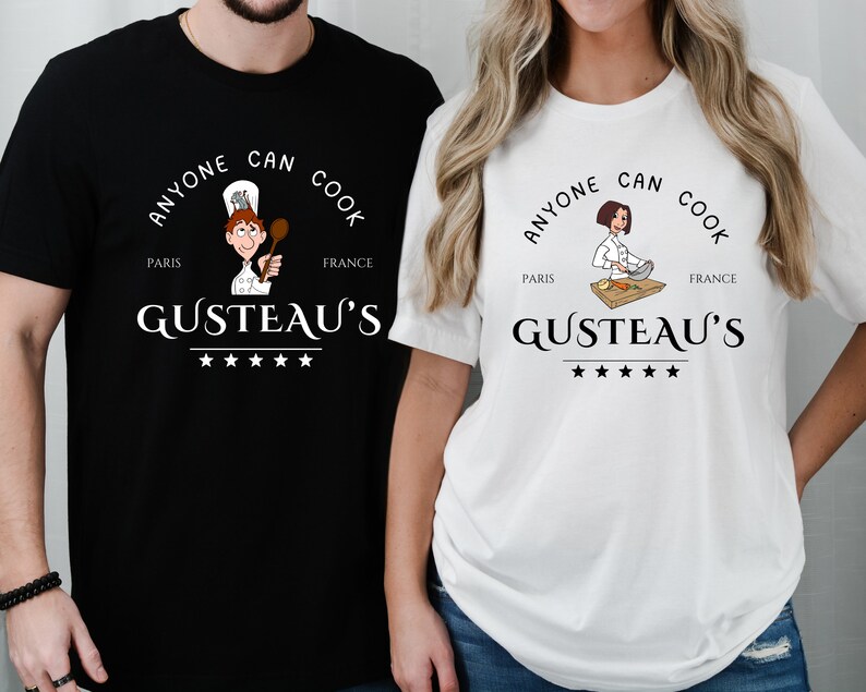 Personalized Anyone Can Cook Shirt, Ratatouille Characters Shirt, Chef ...