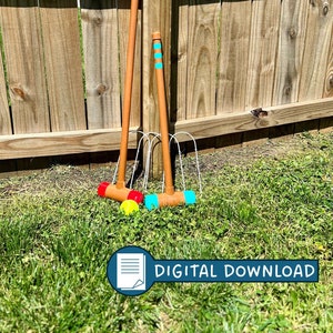 DIY Family Backyard Golf / Croquet Set - Etsy