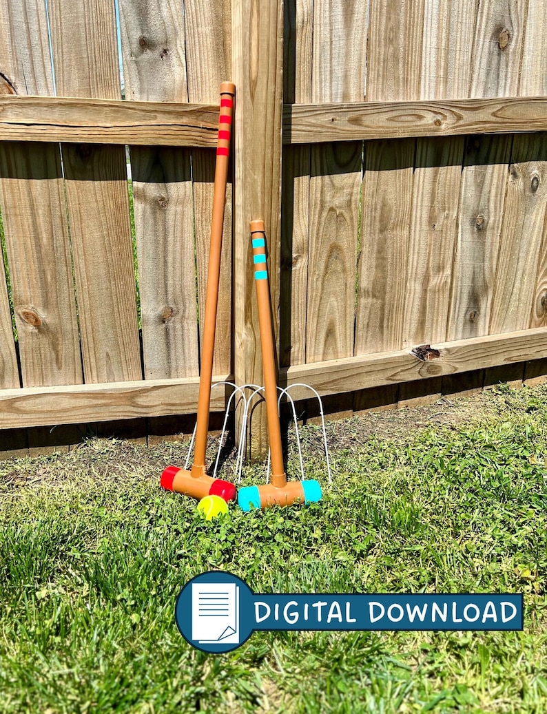 DIY Family Backyard Golf / Croquet Set - Etsy
