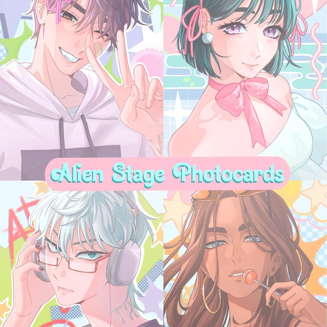 Holographic Alien Stage Photocards ~ Ivan, Till, Hyuna, Sua - Etsy