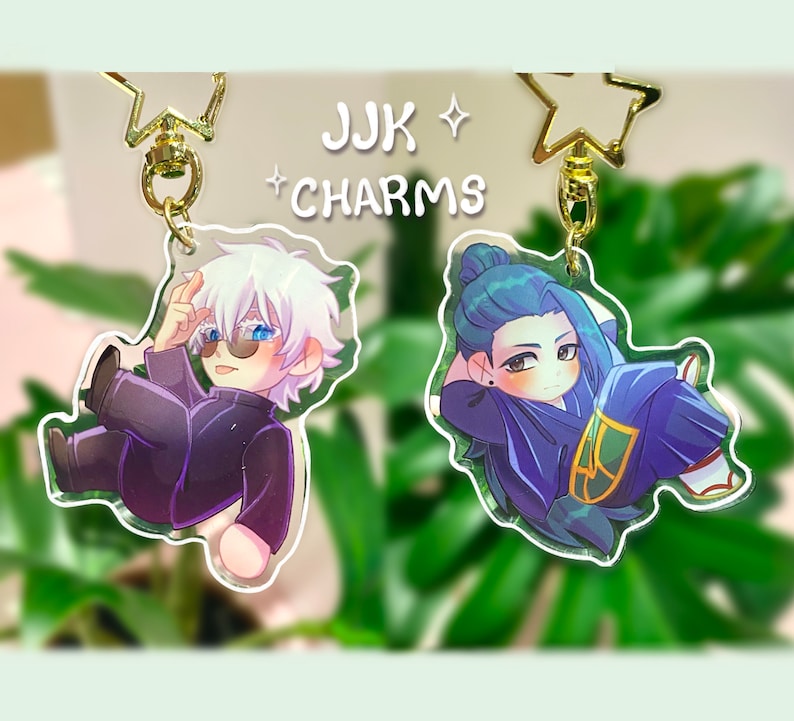 Gojo / Geto Jujutsu Kaisen Acrylic Charms - Etsy UK