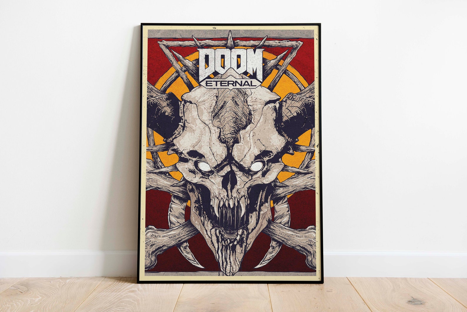 Doom Poster Video Game Art Gaming Room Decor Printable Custom Gift ...