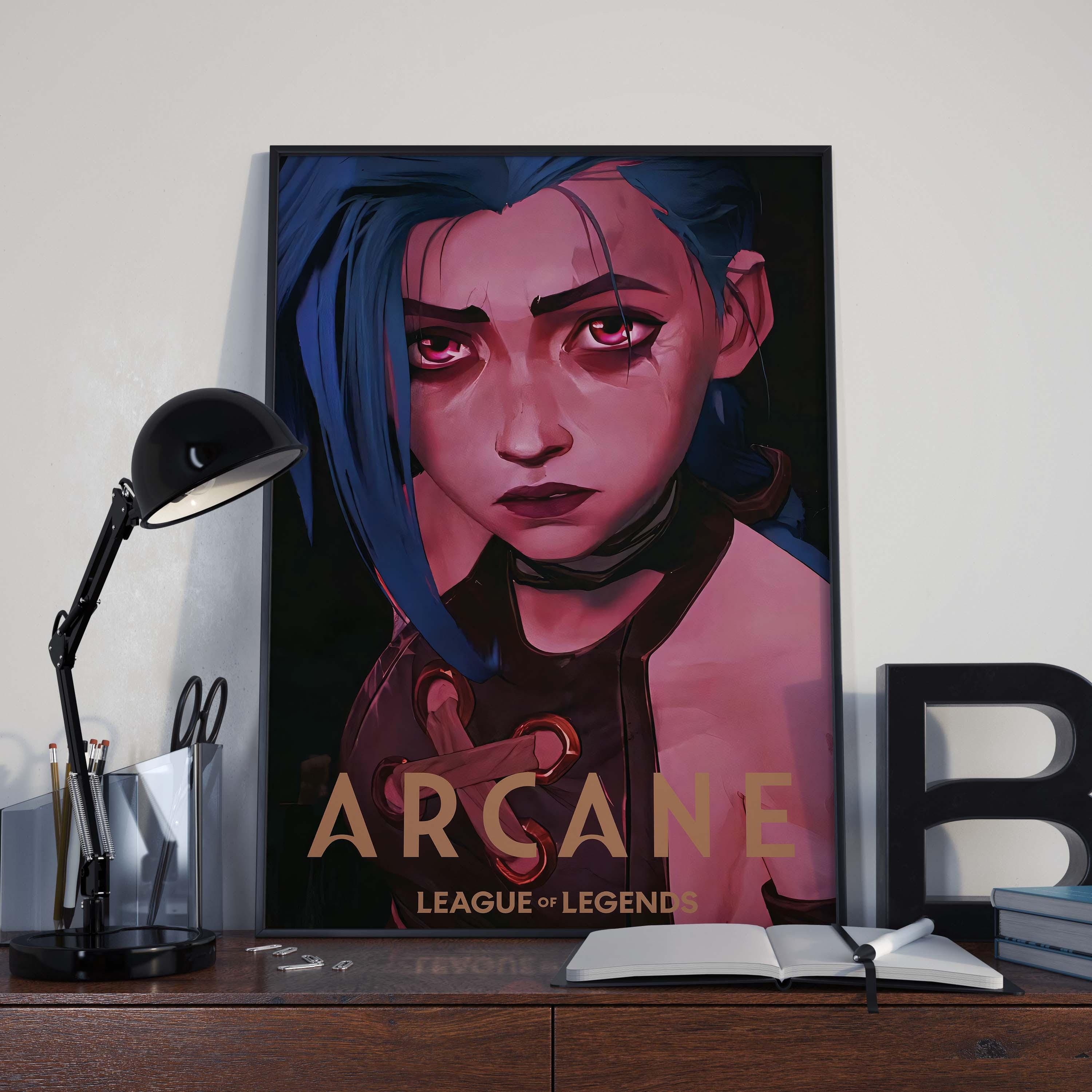 Arcane Jinx Poster | League of Legends | Gaming Gifts | Gaming Room ...