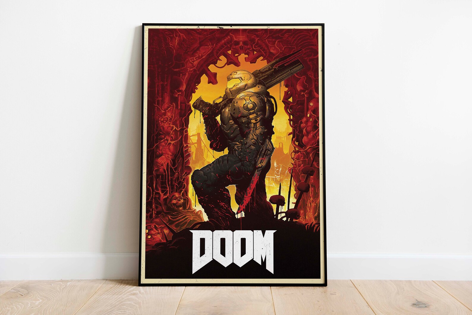 Doom Poster Video Game Art Gaming Room Decor Printable Custom Gift ...