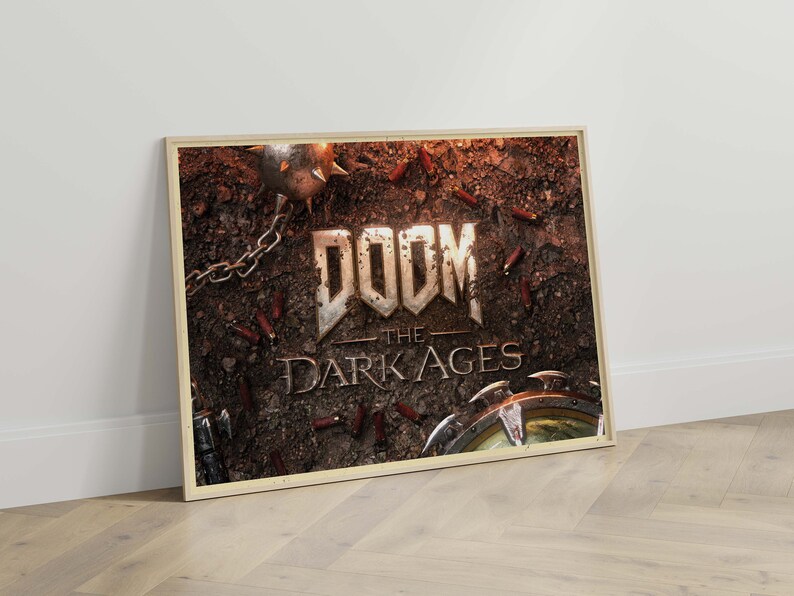 Doom Poster Video Game Art Gaming Room Decor Printable Custom Gift ...
