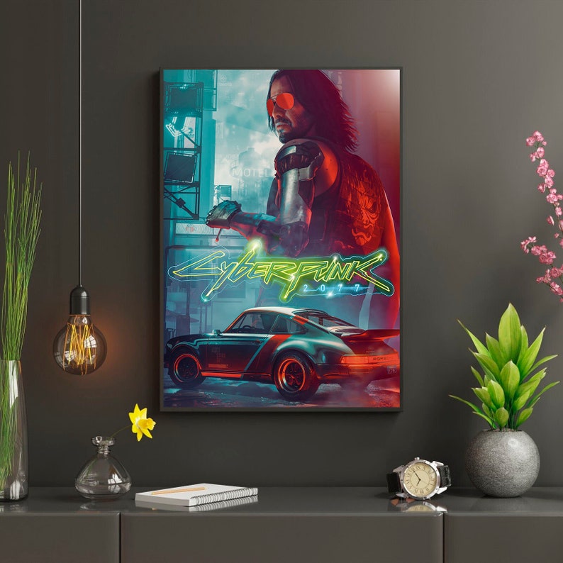 Cyberpunk 2077 Poster Video Games Posters Gaming Posters Wall Art Decor ...