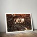 Doom Poster Video Game Art Gaming Room Decor Printable Custom Gift ...