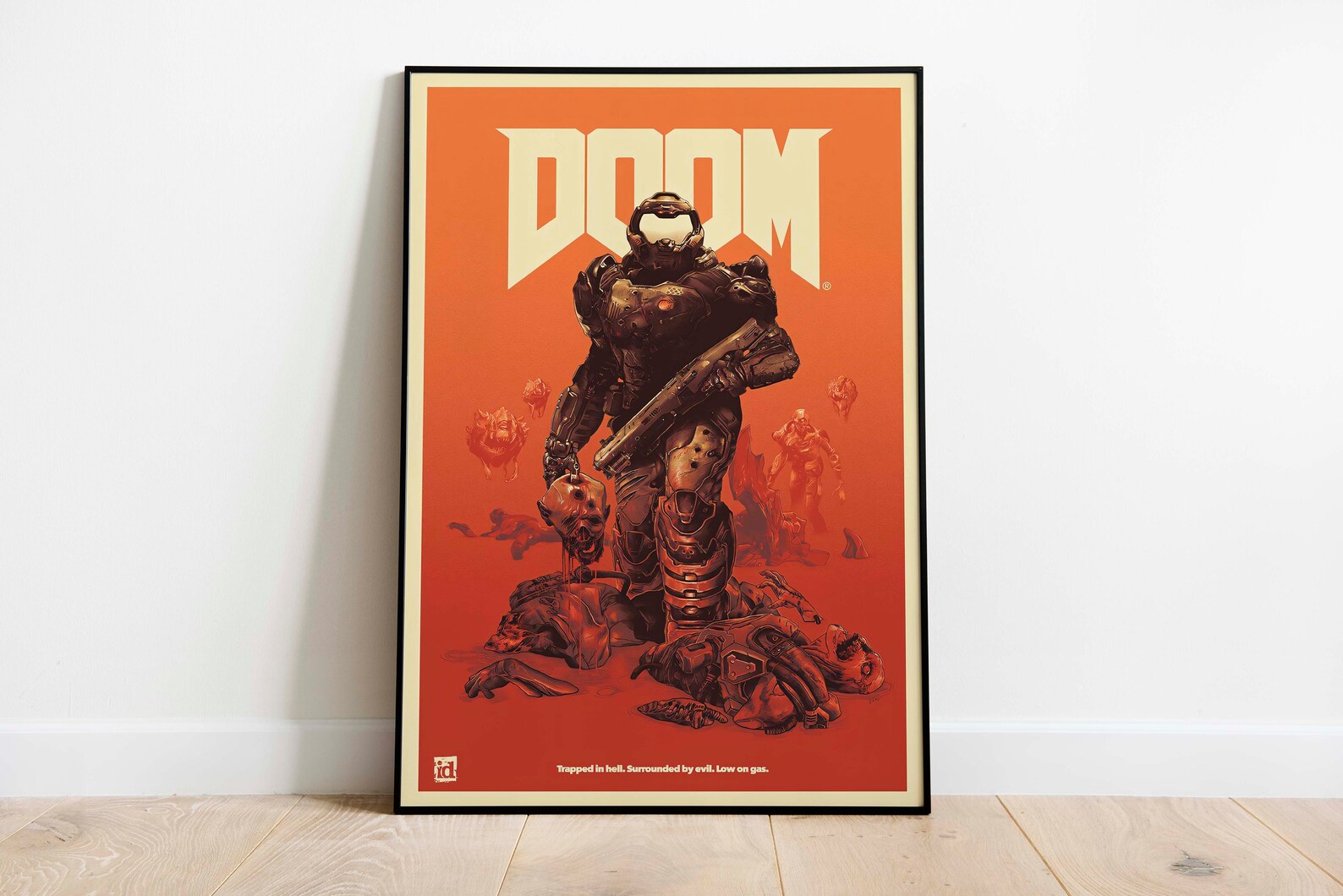 Doom Poster Video Game Art Gaming Room Decor Printable Custom Gift ...
