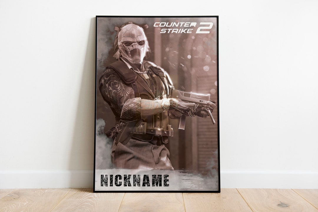 Custom Counter Strike 2 Poster | Personalized Poster With Your Nickname ...