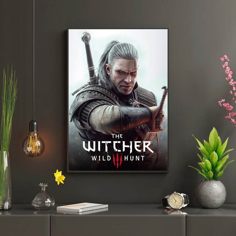 The Witcher 3: Wild Hunt | Game Room Decor | Wall Decor | Digital Print ...