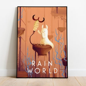 Rain World Game Poster | Gaming Poster | Gaming Gifts | Room Decor ...