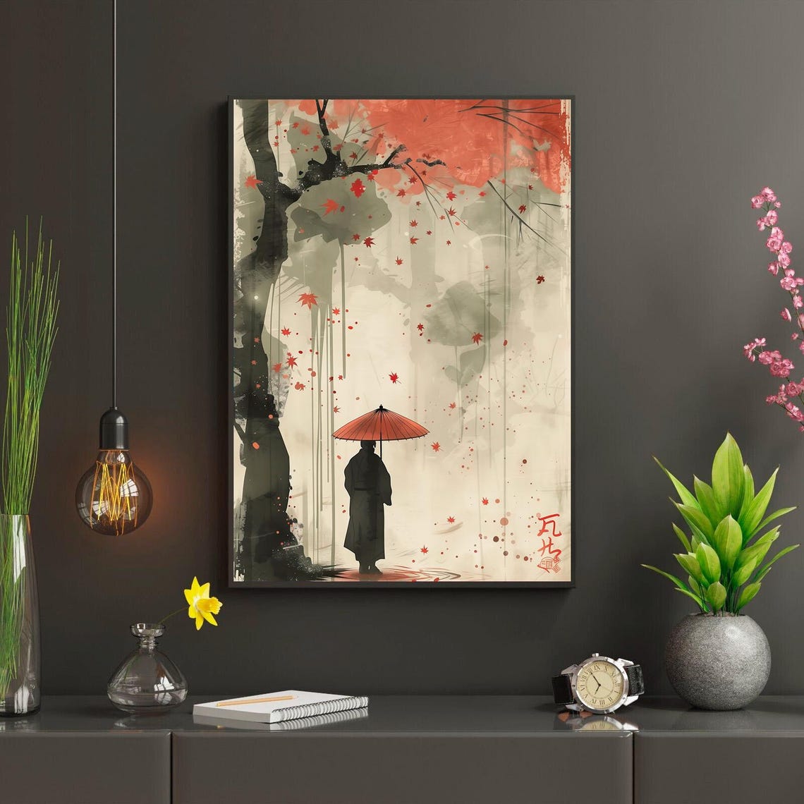 Landscape Japanese Poster Printable Wall Art Minimalist Art Print ...
