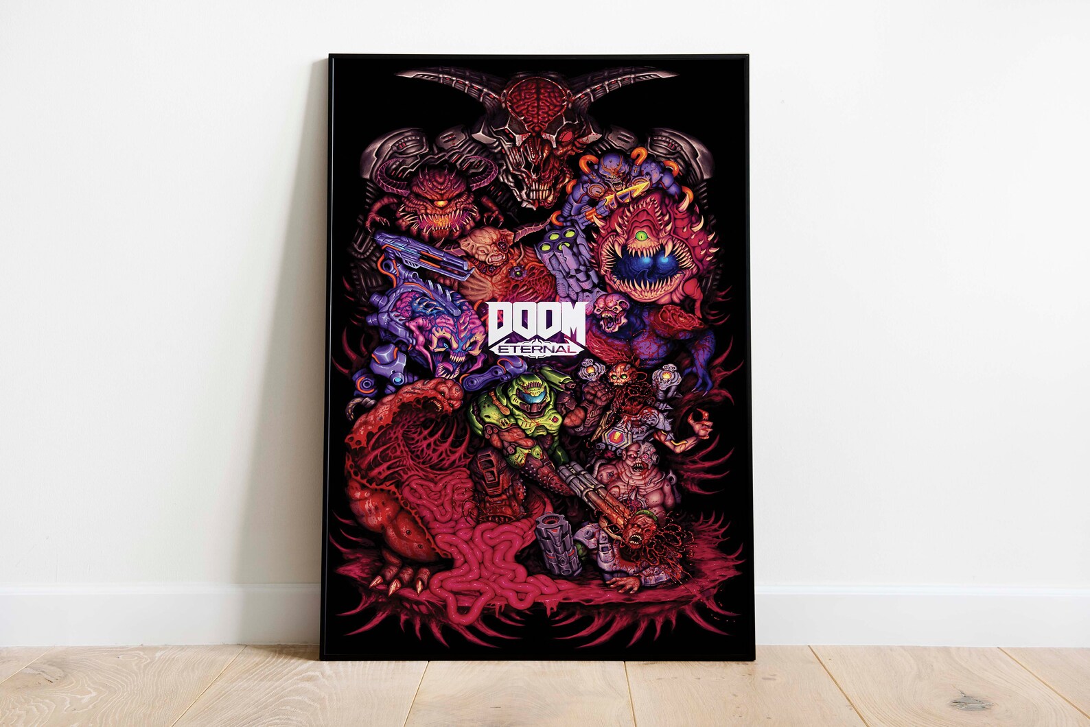Doom Poster Video Game Art Gaming Room Decor Printable Custom Gift ...