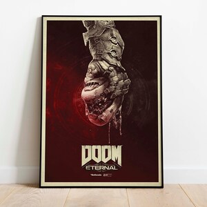 Doom Poster Video Game Art Gaming Room Decor Printable Custom Gift ...