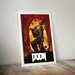 Doom Poster Video Game Art Gaming Room Decor Printable Custom Gift ...