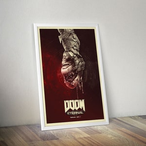 Doom Poster Video Game Art Gaming Room Decor Printable Custom Gift ...