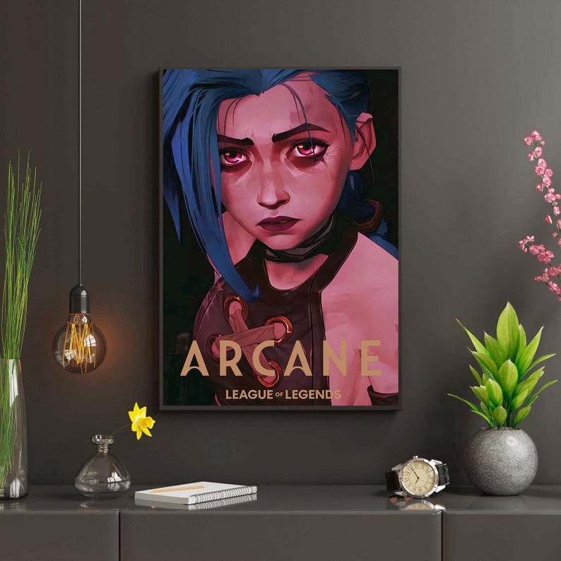 Arcane Jinx Poster | League of Legends | Gaming Gifts | Gaming Room ...