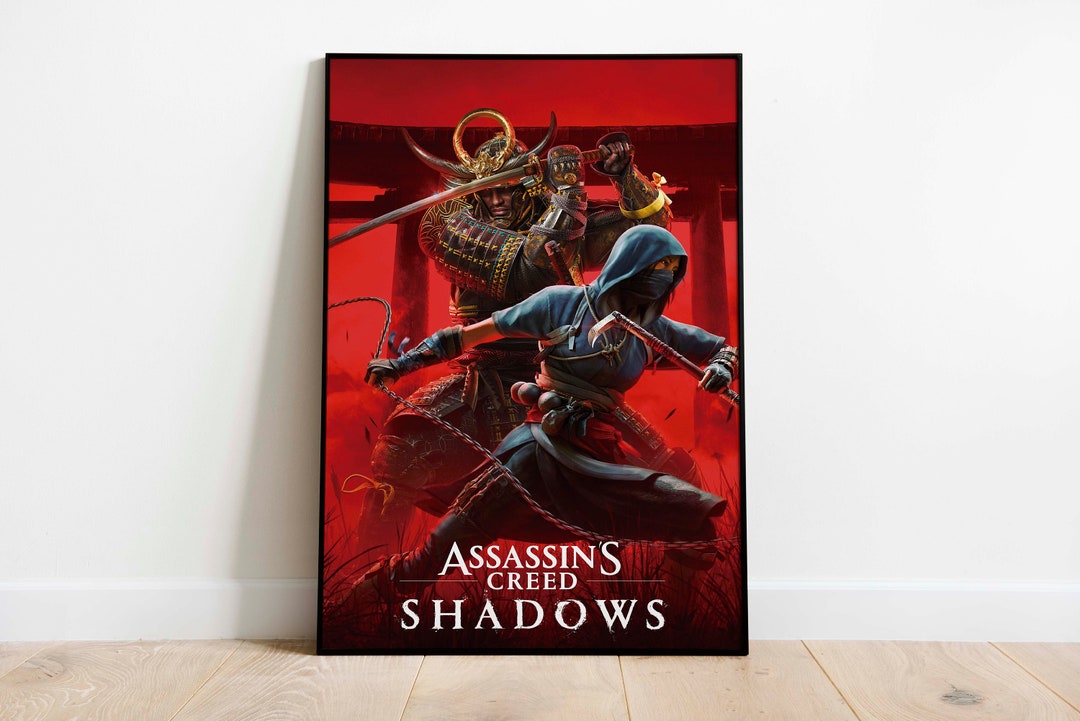 Assassin's Creed Shadow Poster Game Room Decor Birthday Gift Idea Wall ...