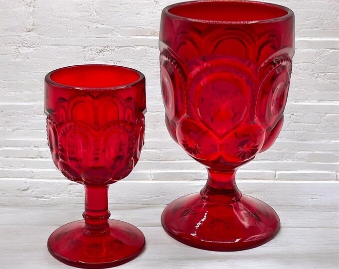 Avon Cape Cod 1876 Collection Vintage Dinnerware Ruby Red Glassware ...