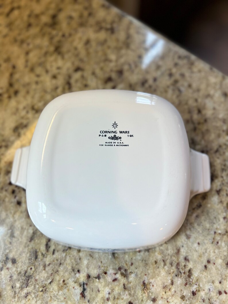 Vintage Corning Ware Pyrex Blue Cornflower Pattern 1980's Small 1 Quart ...