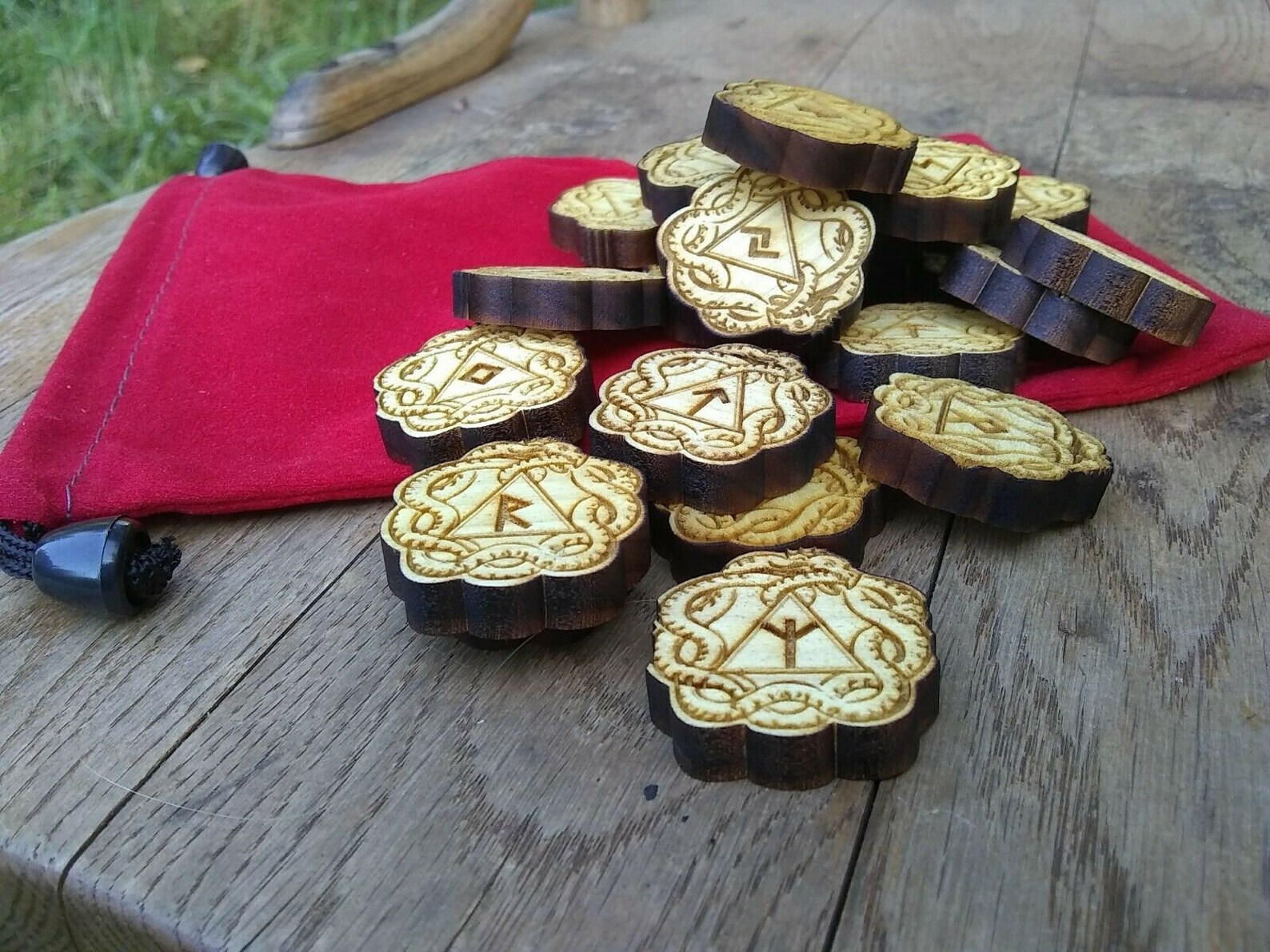 Viking Rune Set Elder Futhark Runes Pocket Rune Set | Etsy