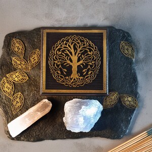 Hand Painted Viking Rune Set, Elder Futhark Runes, Pocket Rune Set ...