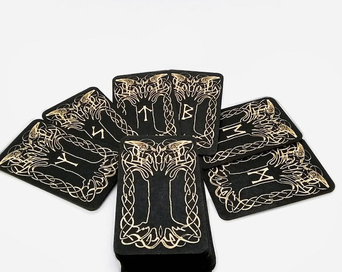Rune Deck, Tarot, Divination, Set, World Tree, Raven, Norse, Asatru ...