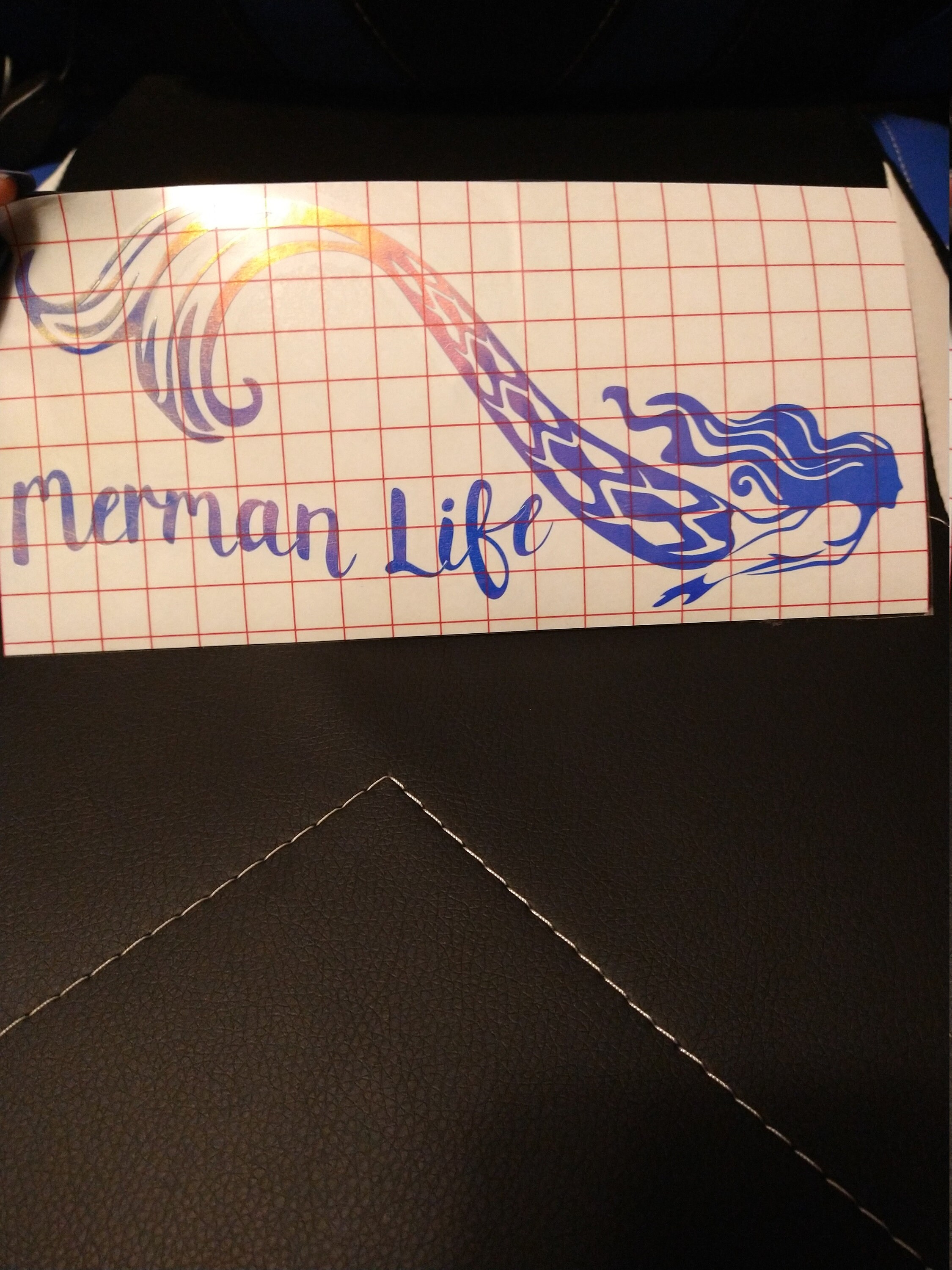 Mermaid Merman Life Fantasy Decal Car Boat, Laptop, Wall Decor ...