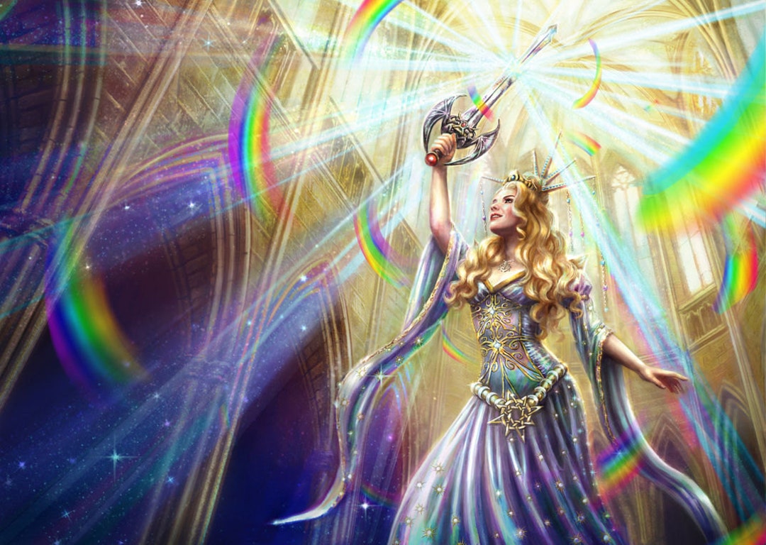 Fantasy Fine Art Print, Princess Queen Sword Strong Powerful Woman ...