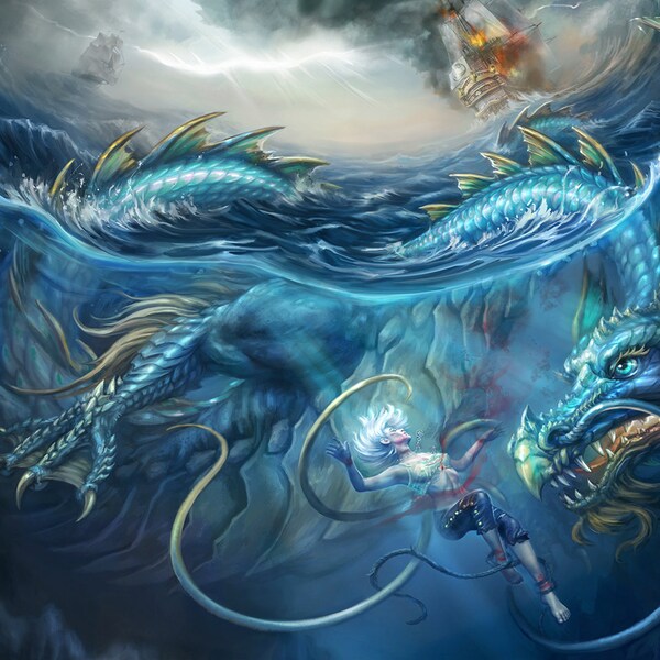 Blue Sea Dragon - Etsy