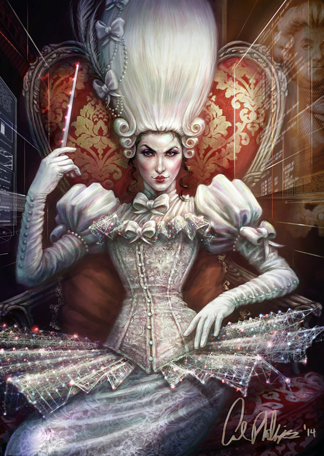 Fantasy Art, Character Portrait Rococo Steam Punk Professor ...